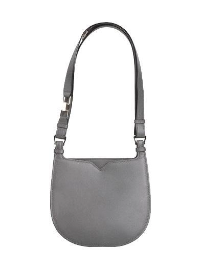 VALEXTRA Calfskin Shoulder Bag - Charcoal