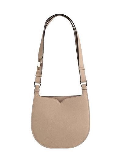 VALEXTRA Calfskin Shoulder Bag - Sand