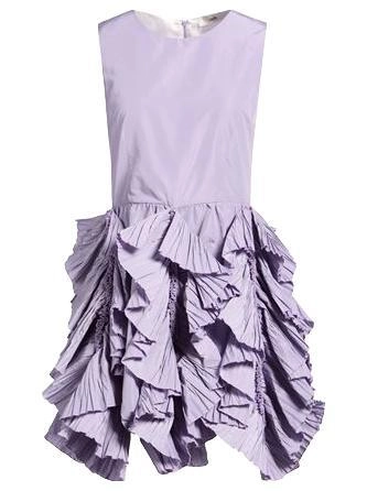 SUOLI Polyester Mini Dress With Ruffles - Lilac