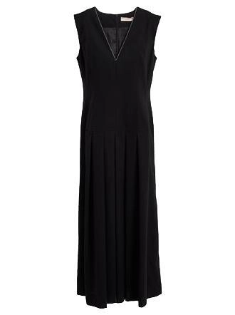 PUROTATTO Sleeveless V-neck Maxi Dress - Black