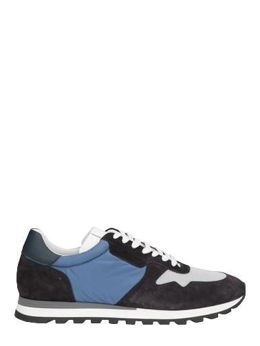 BALDININI Suede And Technical Fabric Low-top Sneakers - Navy