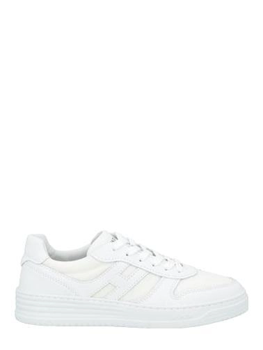 Hogan Sneakers Size Leather, Textile Fibers - White