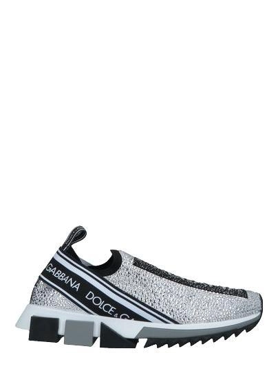 Dolce & Gabbana Sneakers Size Rubber, Textile Fibers - Silver