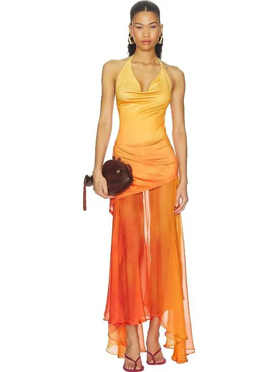 MIRAE Birdie Dress - Orange