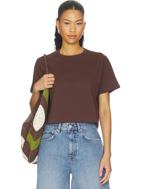 Sold Out NYC The Cropped Perfect Tee - Chocolate