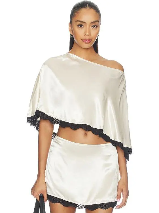 SNDYS. Zaley Poncho Top - Cream
