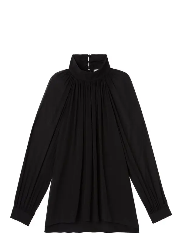 GWYN Chiffon Blouse - Black