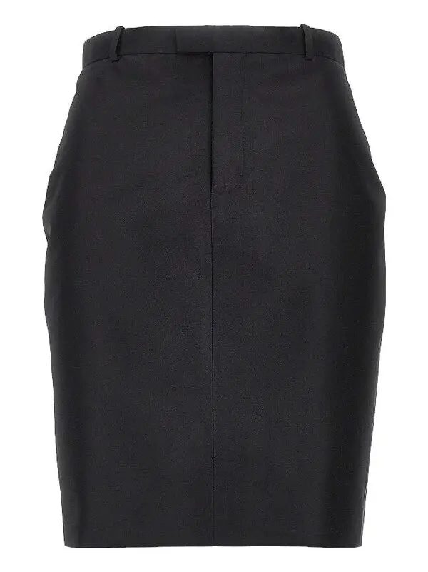Gucci Silk Faille Pencil Skirt - Black