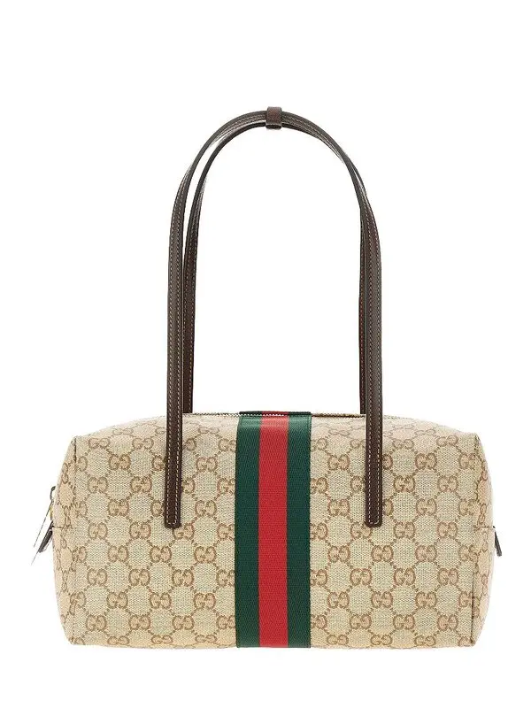 Gucci Medium Melrose Boston Bag - Beige