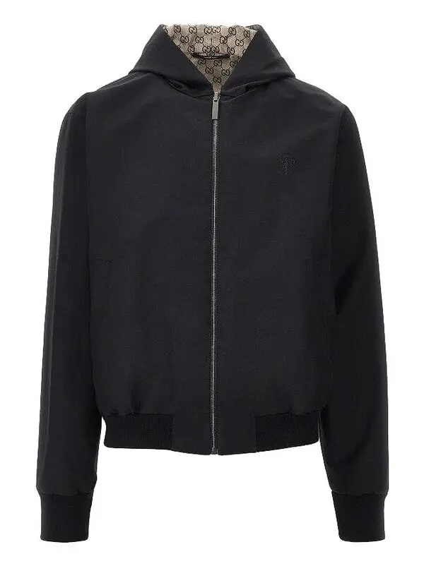 Gucci Reversible Gg Nylon And Cotton Jacket - Multicolor