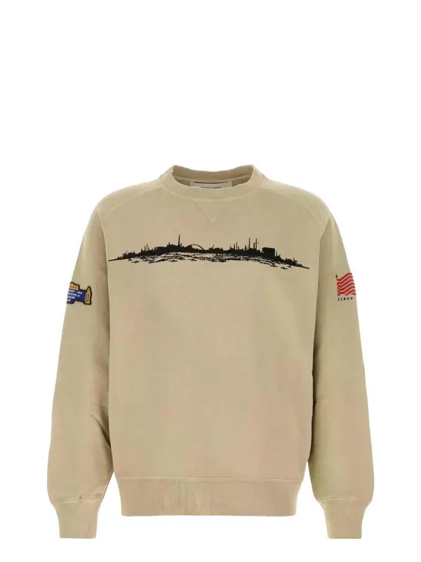 GOLDEN GOOSE Graphic-print Sweatshirt - Neutrals