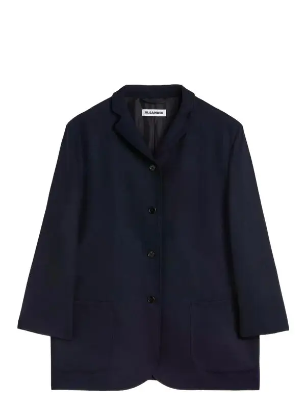 JIL SANDER Long-sleeved Jacket - Blue