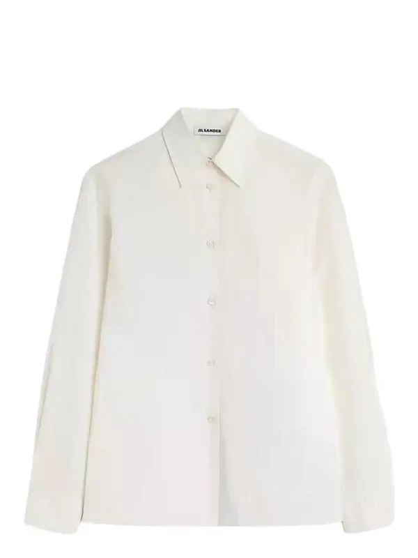 JIL SANDER Cotton Cut-out Back Shirt - White