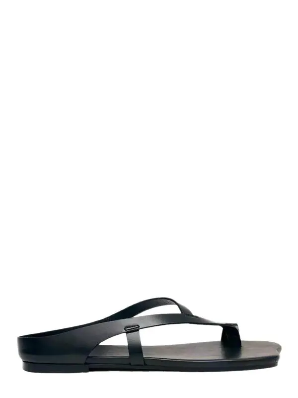 ALOHAS Dawn Toe-strap Flat Sandals - Black