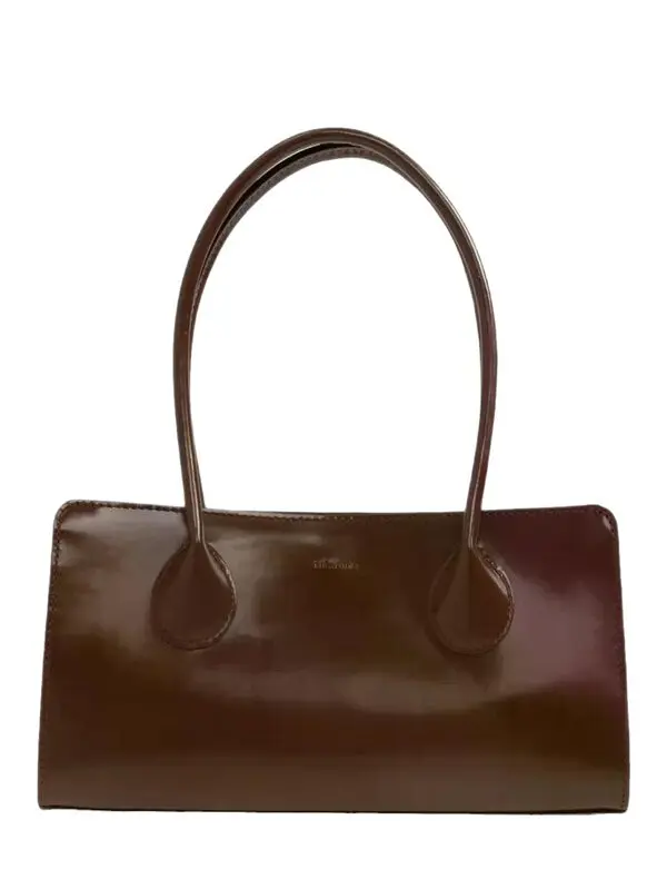 Lié Studio Lou Patent Leather Shoulder Bag - Brown