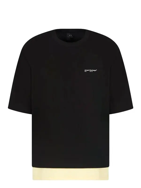 Armani Exchange Logo-print T-shirt - Black