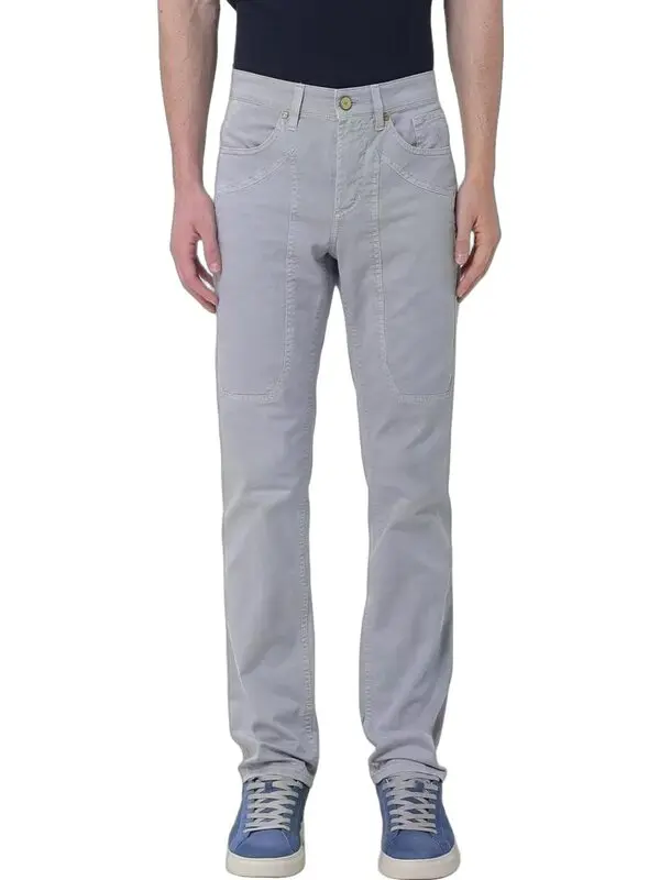 JECKERSON Patch Detail Slim Fit Trousers - Grey