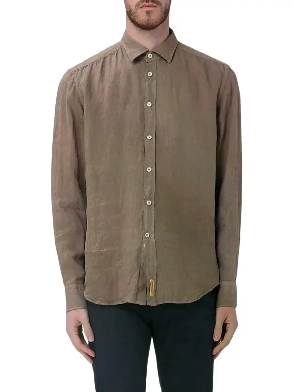 B.D.BAGGIES Long-sleeve Button-down Shirt - Brown