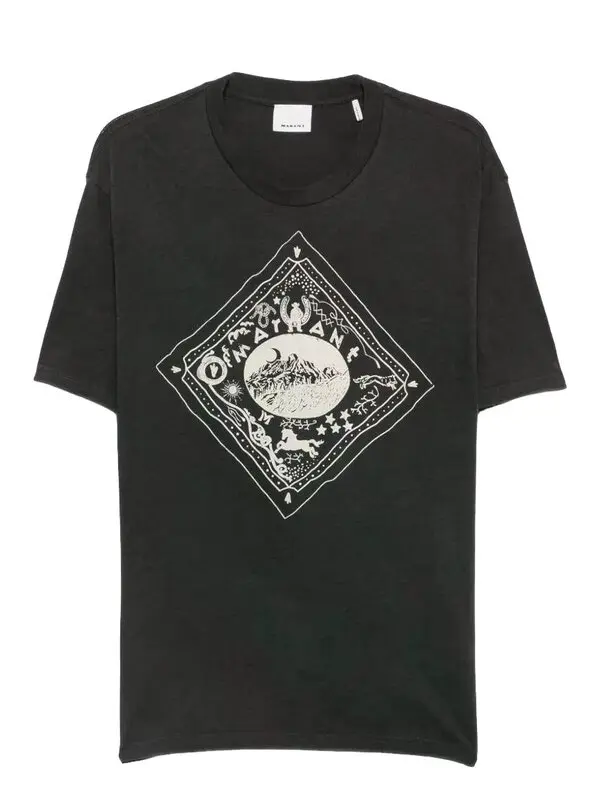 MARANT Graphic-print T-shirt - Black