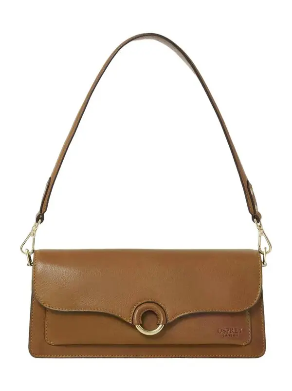 OSPREY Ring Detail Shoulder Bag - Brown