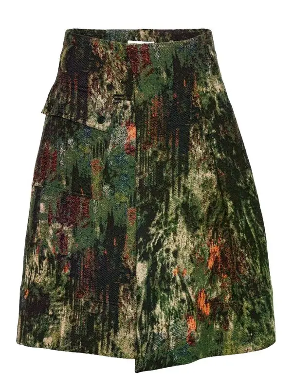 Henrik Vibskov Gobelin Swamp Carry Skirt - Green
