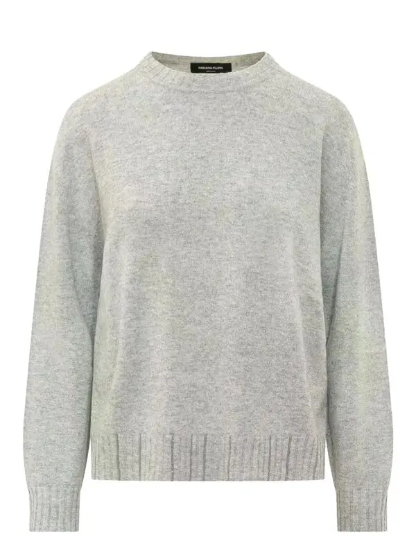 Fabiana Filippi Ribbed-trim Sweater - Grey
