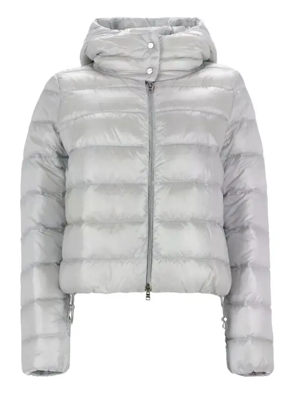 Herno Quilted Hooded Jacket - Grey