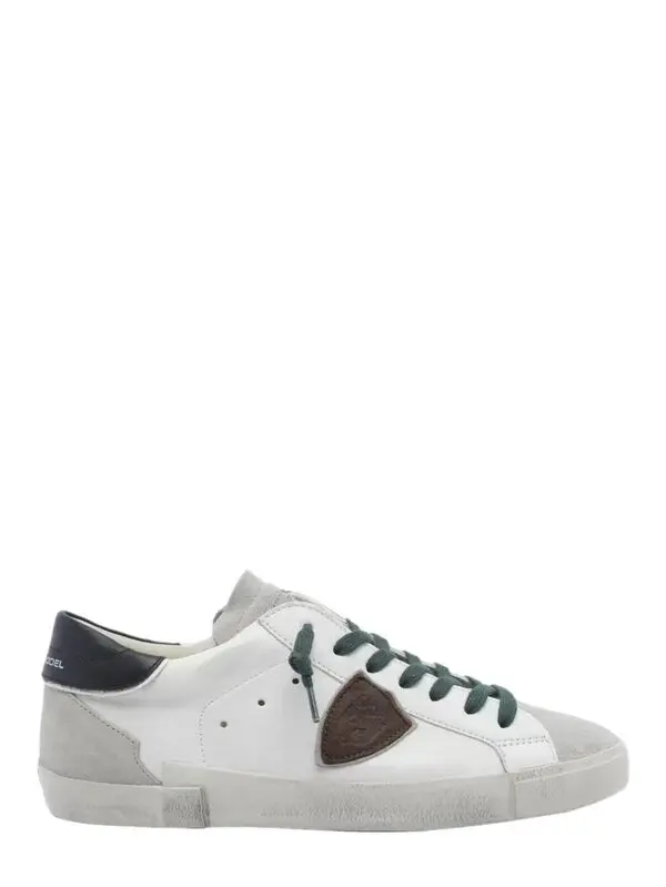 Philippe Model Prsx Logo Patch Sneakers - White