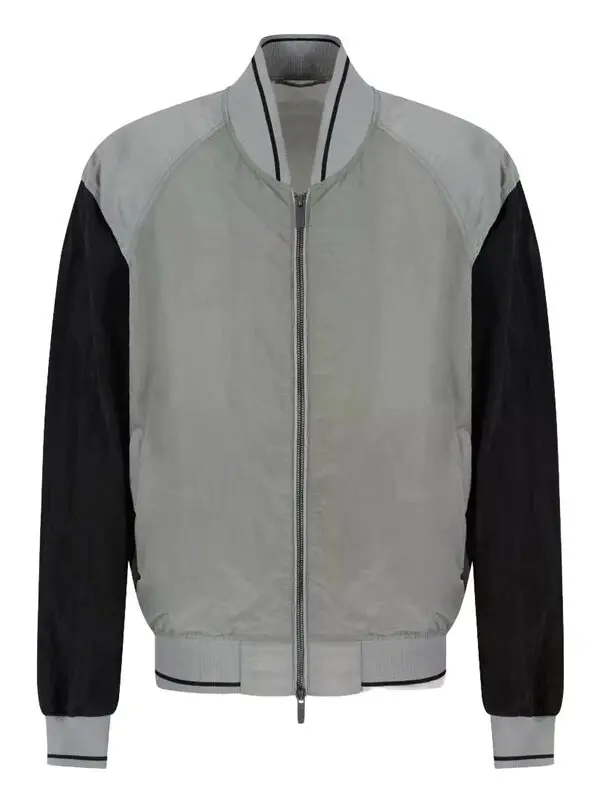 Armani Exchange Long-sleeved Bomber Jacket - Grey