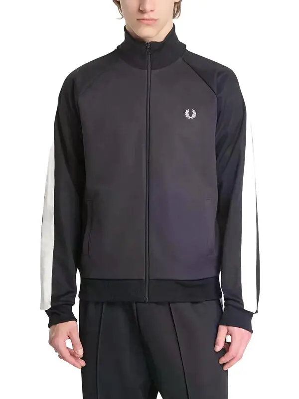 Fred Perry Side-stripe Track Jacket - Black