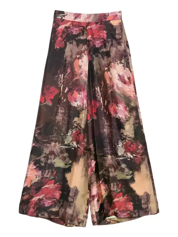 Antonio Marras Floral-print Palazzo Pants - Red