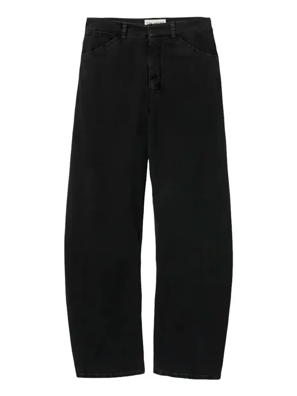 NILI LOTAN Tribeca Barrel-leg Trousers - Black