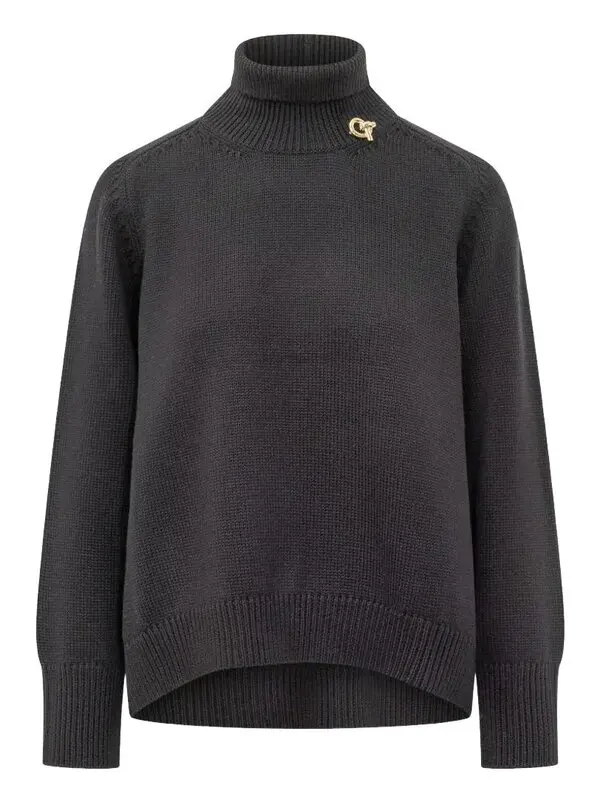 Fabiana Filippi Wool Roll Neck Sweater - Black