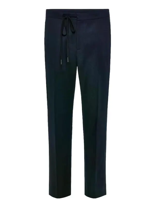 MAISON MARGIELA Virgin Wool Straight-leg Trousers - Blue