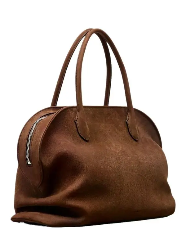 THE ROW Agnes 15 Nubuck Shoulder Bag - Brown