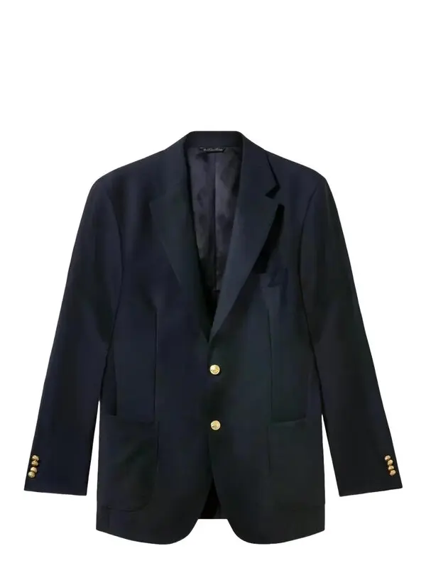 Brooks Brothers Virgin-wool Hopsack Blazer - Blue