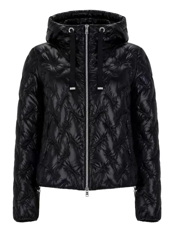 Herno Quilted Hooded Puffer Jacket - Black