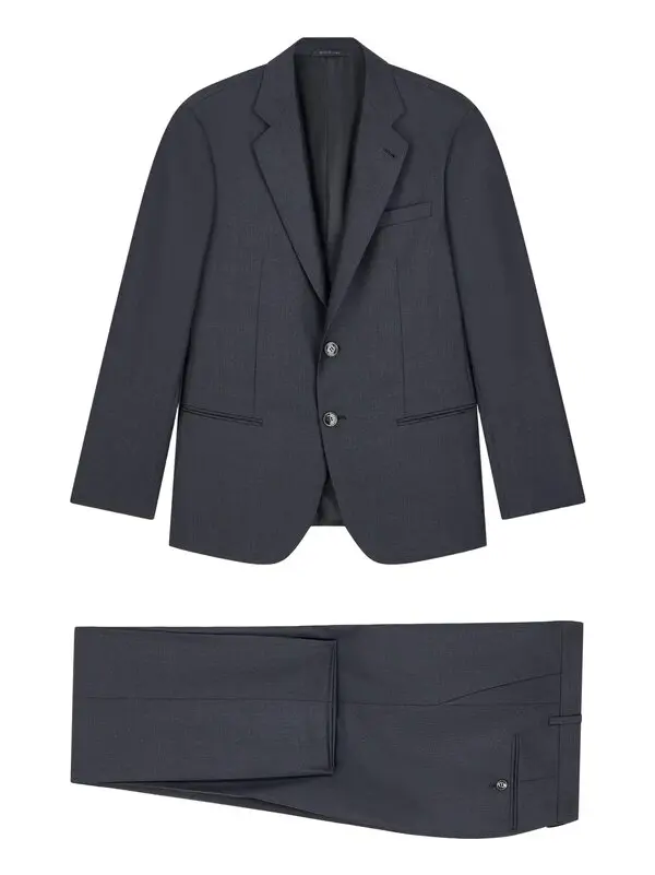 Giorgio Armani Single-breasted Suit Soho In Virgin Wool And Cashmere - Grey