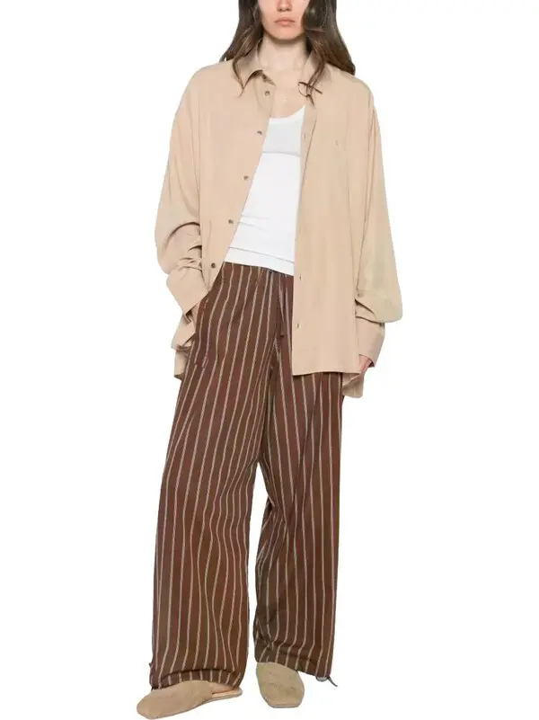 Études Studio Oversized Long-sleeve Shirt - Brown