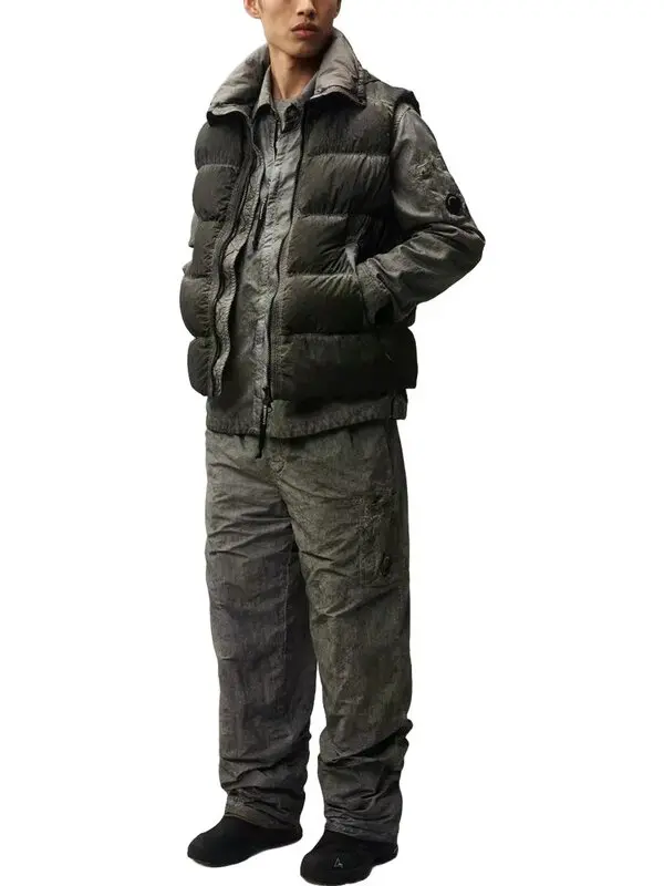 C.P. COMPANY Eco-chrome R Padded Gilet - Grey