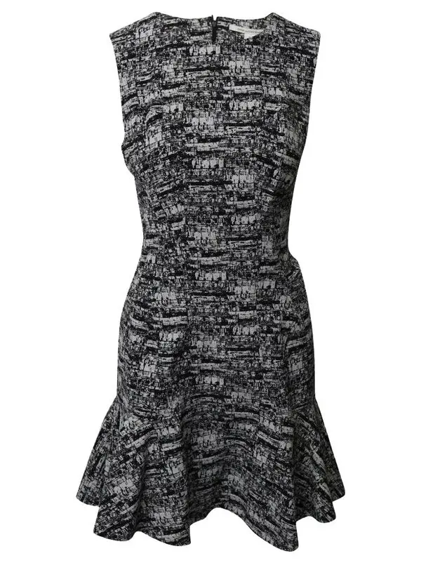 Diane Von Furstenberg Jaelyn Ruffle-hem Dress - Black