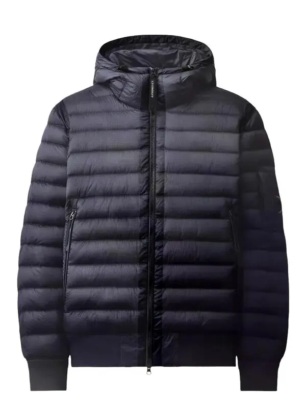 C.P. COMPANY Quilted Hooded Jacket - Blue