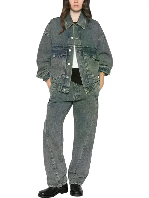 Études Studio Twisted Seam Acid-wash Jeans - Blue