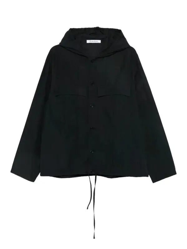 Études Studio Hooded Shirt Jacket - Black
