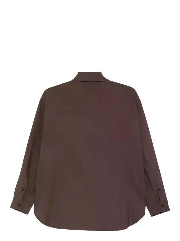 ALYSI Embellished Collar Shirt - Brown