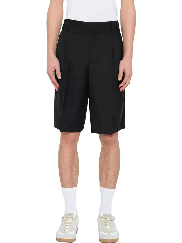 Balenciaga Pleated Tailored Shorts - Black