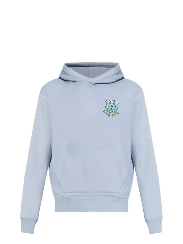 Amiri Logo-print Hoodie - Blue