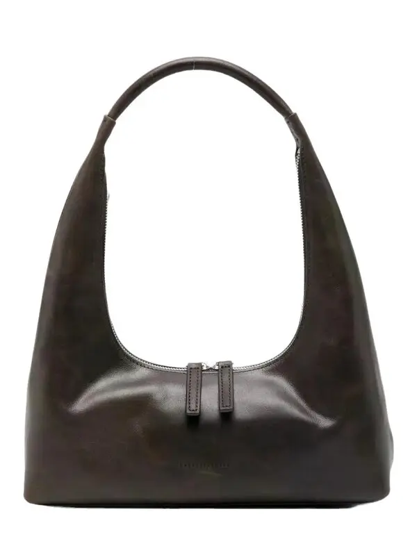 MARGESHERWOOD Logo-detail Leather Shoulder Bag - Brown