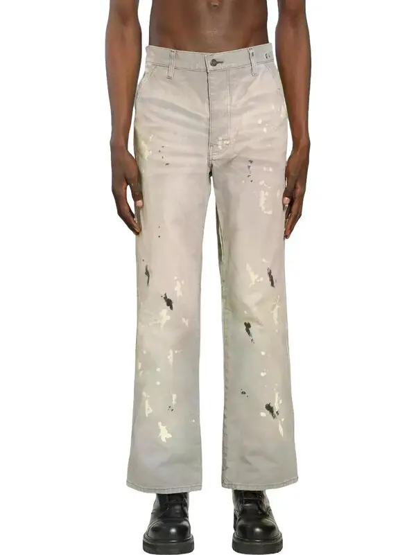 ALEXANDER DIGENOVA Underground Paint-splatter Jeans - Grey