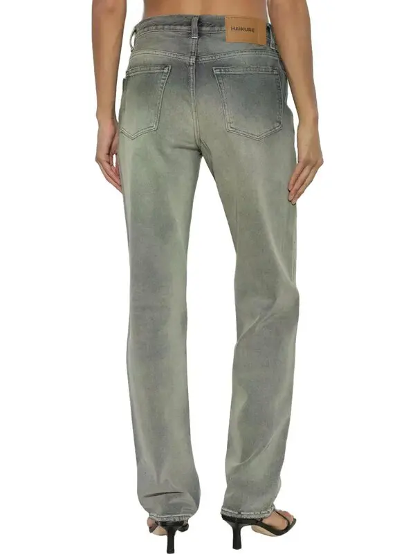 HAIKURE Lisa Faded-effect Distressed-finish Jeans - Grey